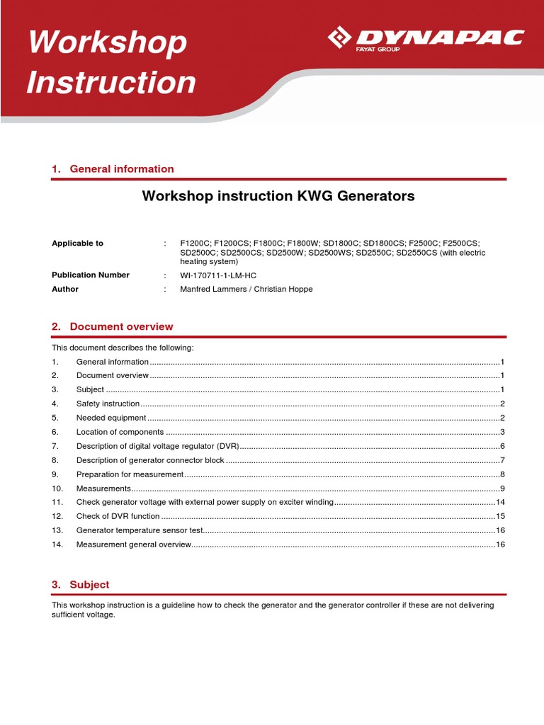 Instruction KWG Generators | PDF | Electrical Connector | Insulator (Electricity)