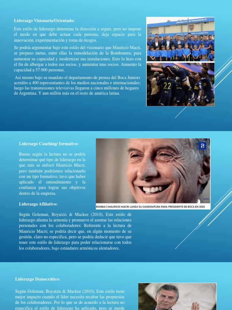LIDERAZGO | Descargar gratis PDF | Liderazgo | Mauricio Macri