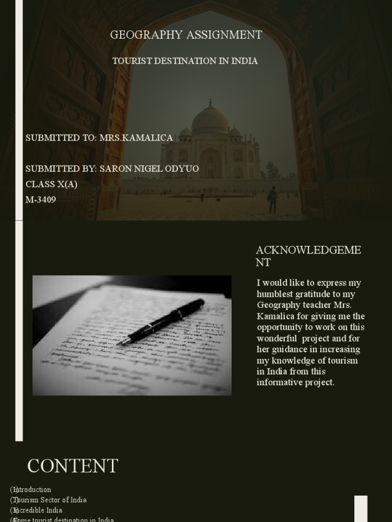 Geography Assignment | PDF | Tourism