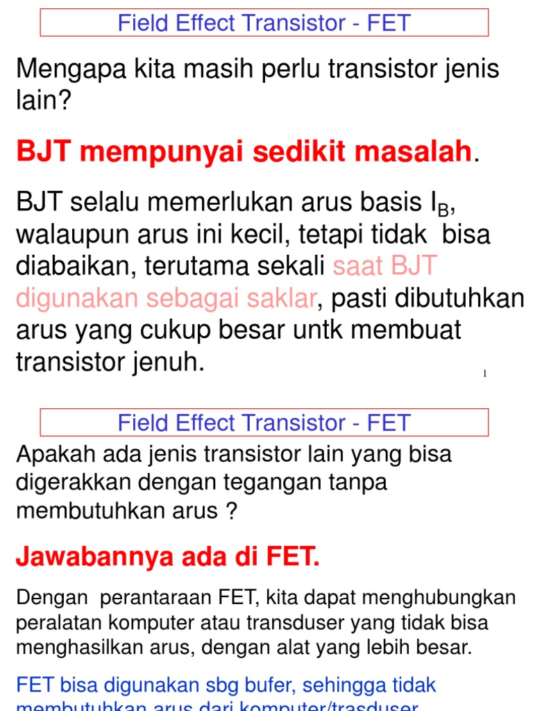 Pengenalan Fet Dan Penguat Fet | PDF