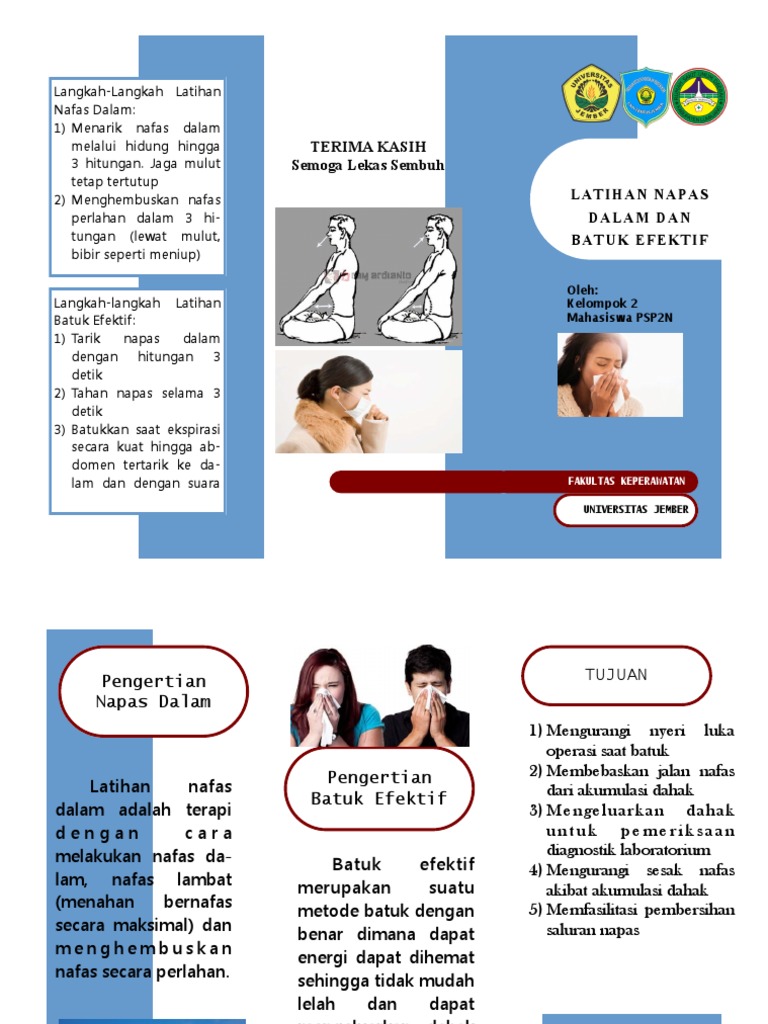 Leaflet Napas Dalam Batuk Efektif | PDF