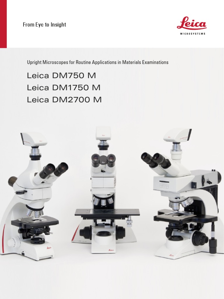 Leica DM1750M DM750M DM2700M Brochure EN | PDF | Microscope | Microscopy