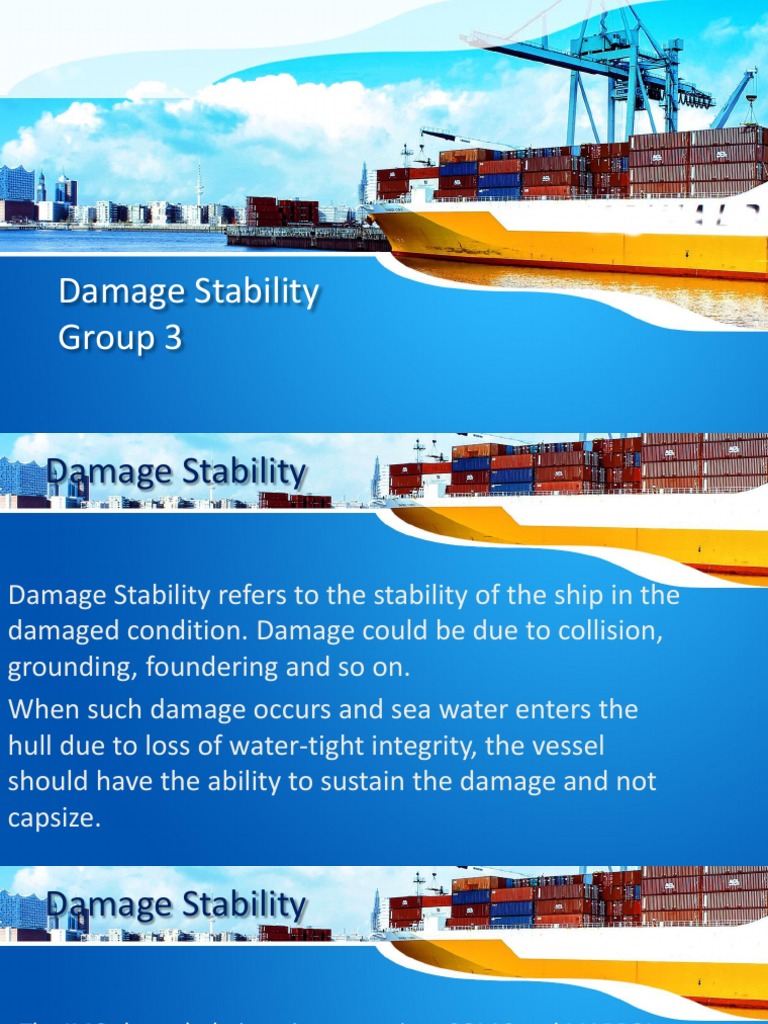 Damage Stability Group 3 | PDF | Buoyancy | Naval Architecture