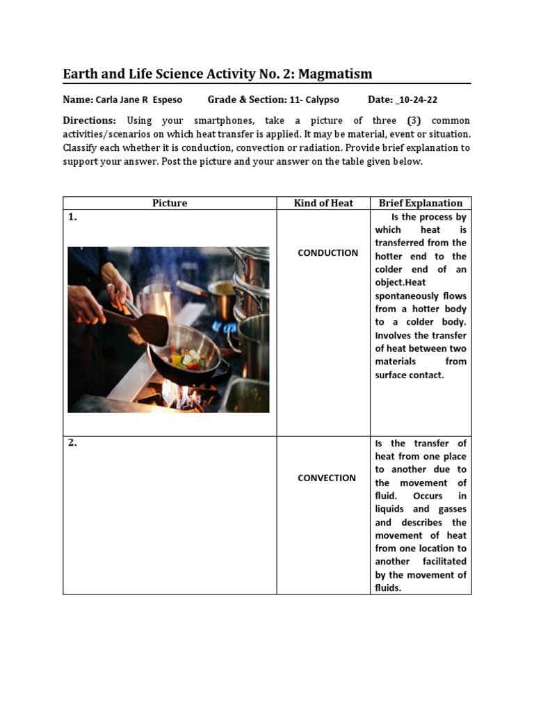 Heat Transfer in Earth Science Activities | PDF | Plate Tectonics | Heat