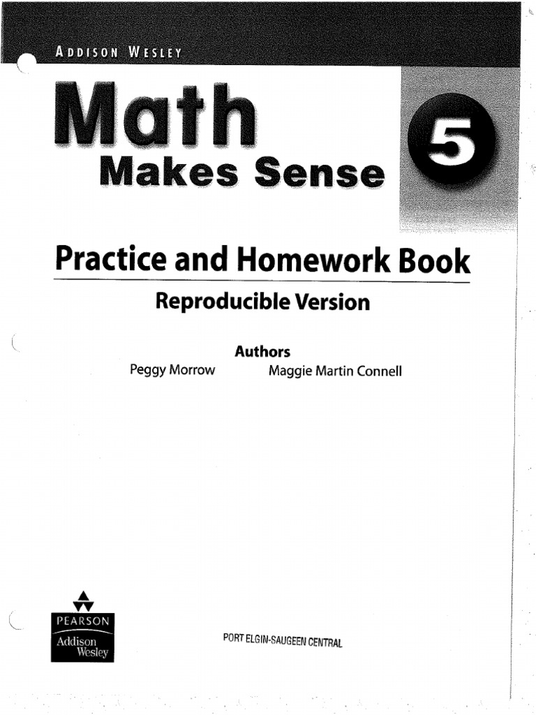 Math Makes Sense 5 Homework | PDF