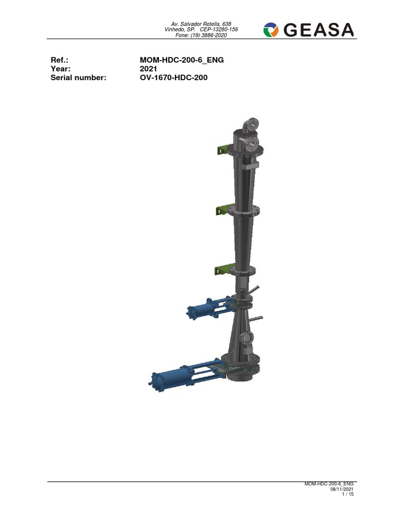 Mom HDC 200 6 - Eng | PDF | Valve | Pipe (Fluid Conveyance)