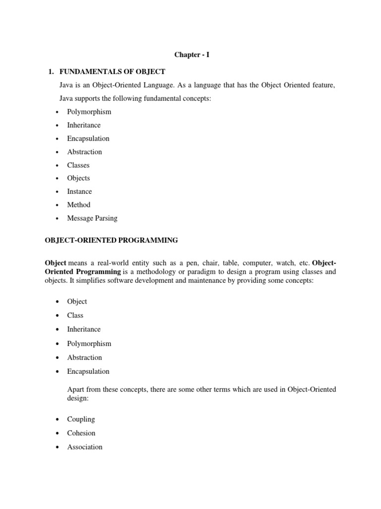 Java Material | PDF | Inheritance (Object Oriented Programming) | Method (Computer Programming)