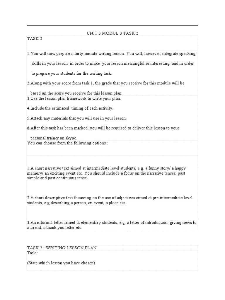 Tesol Tasks | PDF | Lesson Plan | Police