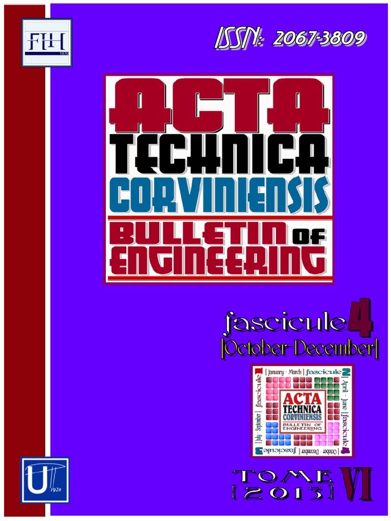 Acta 2013 4 | PDF | Academic Journal | Academic Publishing