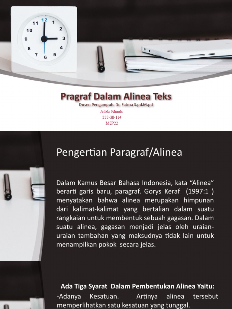 Paragraf Dalam Alinea Teks | PDF