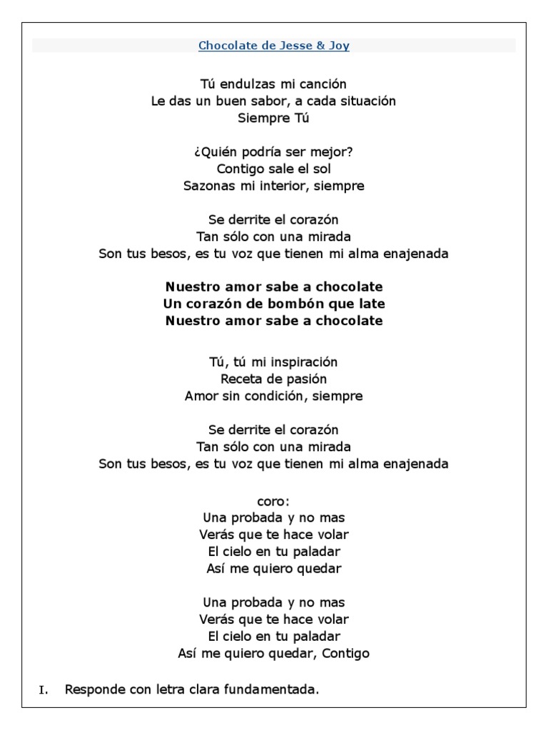 Guía Lectura Crítica-Chocolate de Jesse | PDF