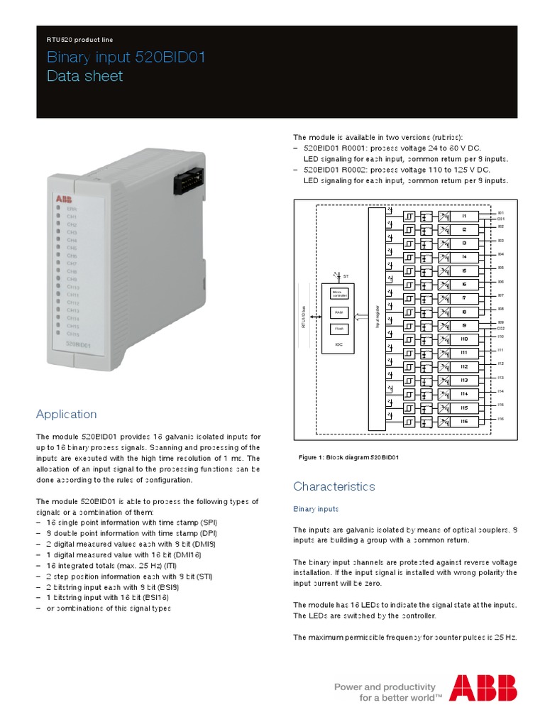 520BID01 DS en | PDF | Information | Bit