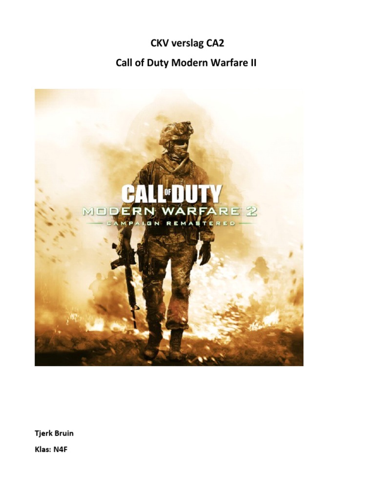 ckv verslag call of duty modern warfare ii ca2 | PDF