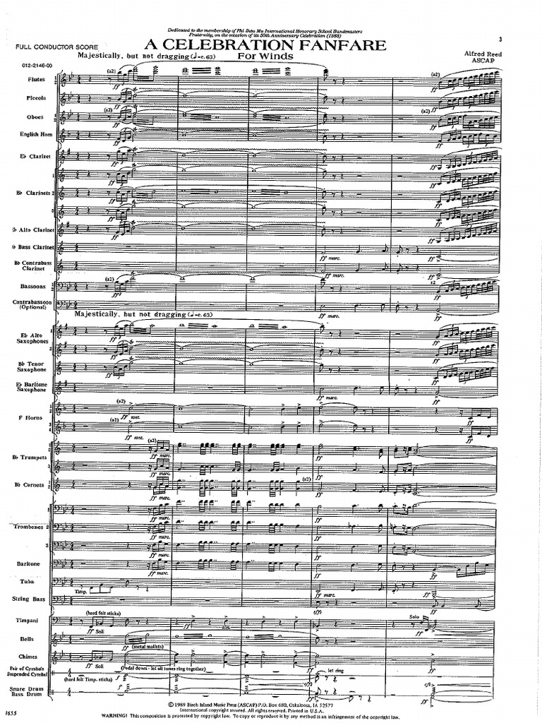 A CELEBRATION FANFARE - Partitura | PDF