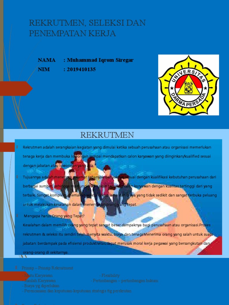Rekrutmen Seleksi Dan Penempatan | PDF