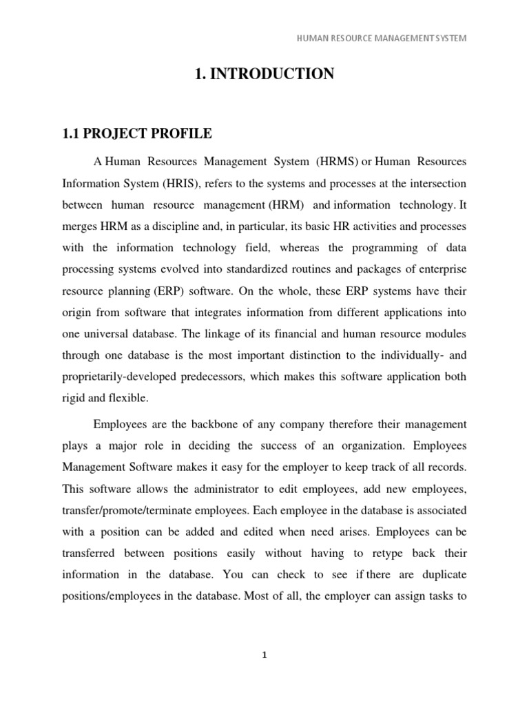 Human Resource Management System | PDF | Software Testing | Databases