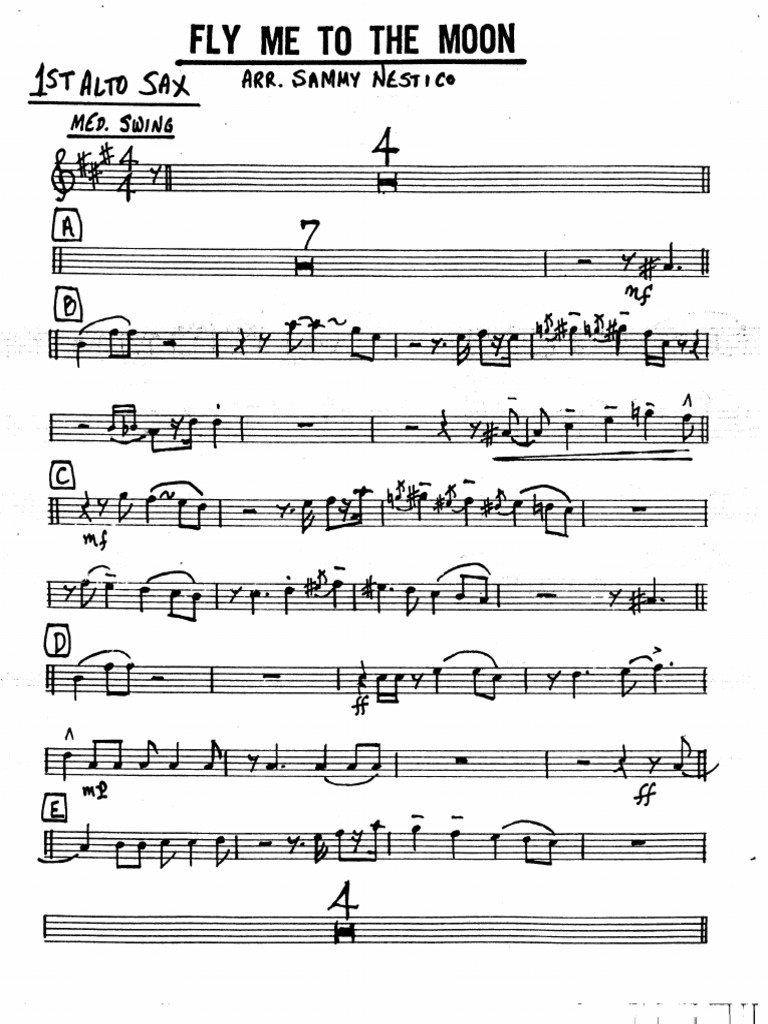 Fly Me To The Moon (Nestico) | PDF
