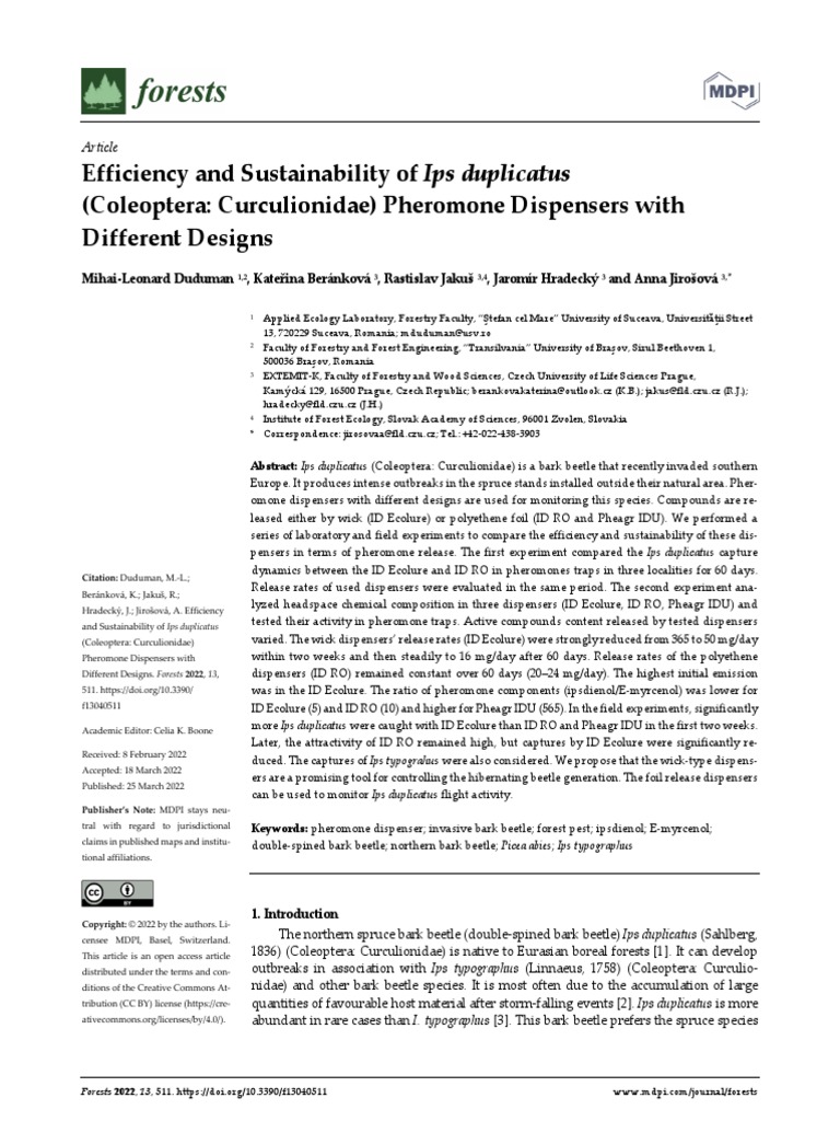 2022 Duduman Et Al. Ips Duplicatus | PDF