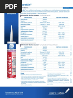 Ficha Técnica Sellador Duretán | PDF | Materiales | Ingeniería de ...