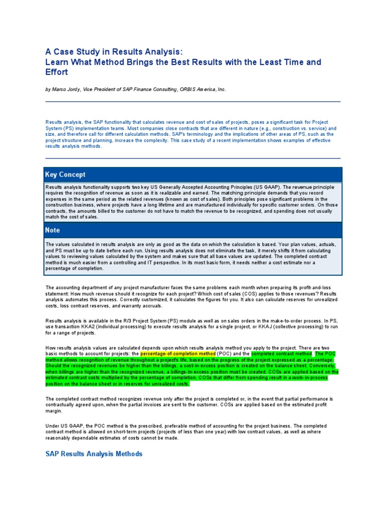 A Case Study in Results Analysis Learn What Method Brings The Best ...