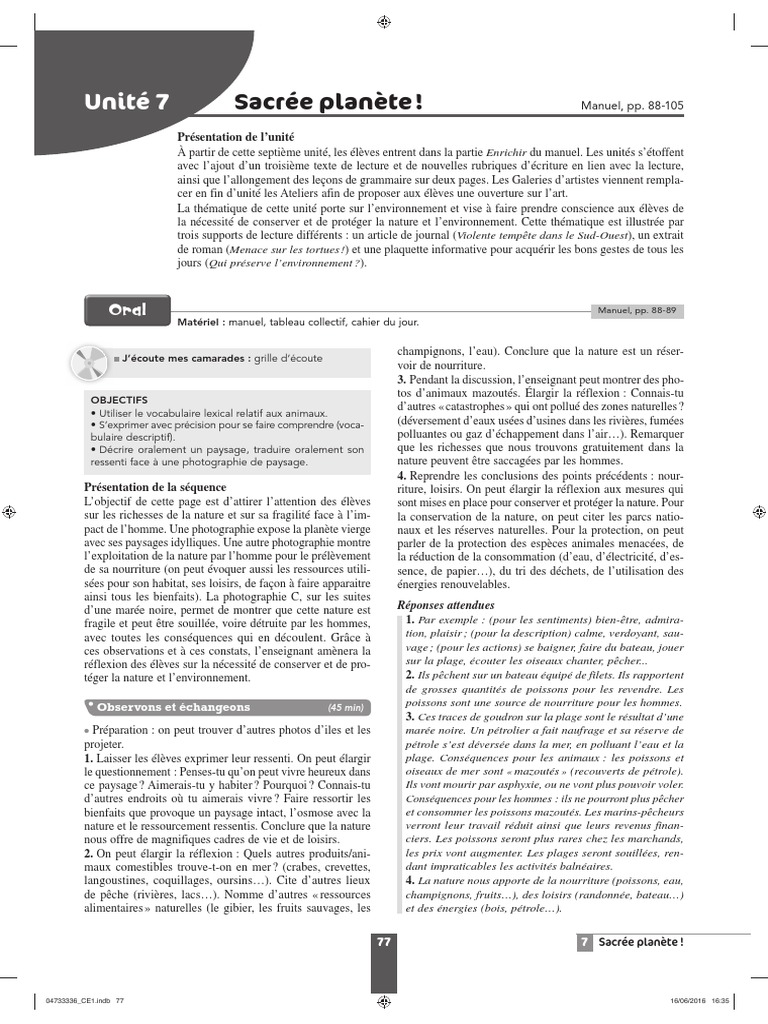 Protéger la nature et ses ressources | PDF | Environnement naturel ...