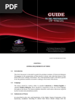 KNUST Thesis Guide | PDF | Thesis | Writing