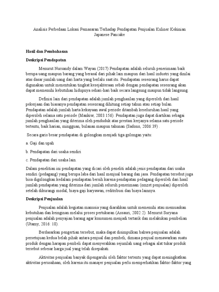 Hasil Dan Pembahasan Artikel Penelitian Kualitatif | PDF