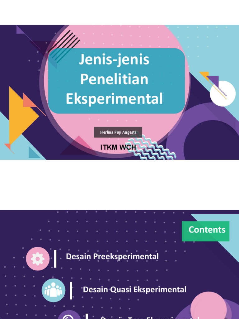 Penelitian Pre, True, Quasi Eksperimental | PDF