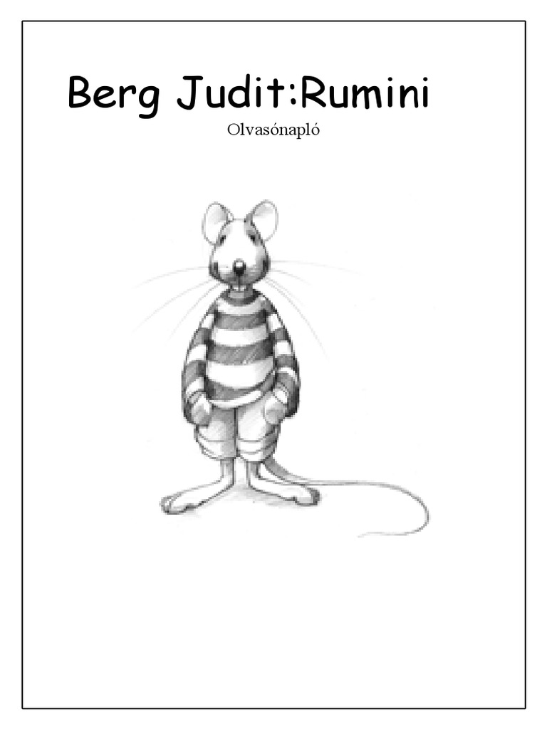 Rumini Olvasónapló 1 | PDF