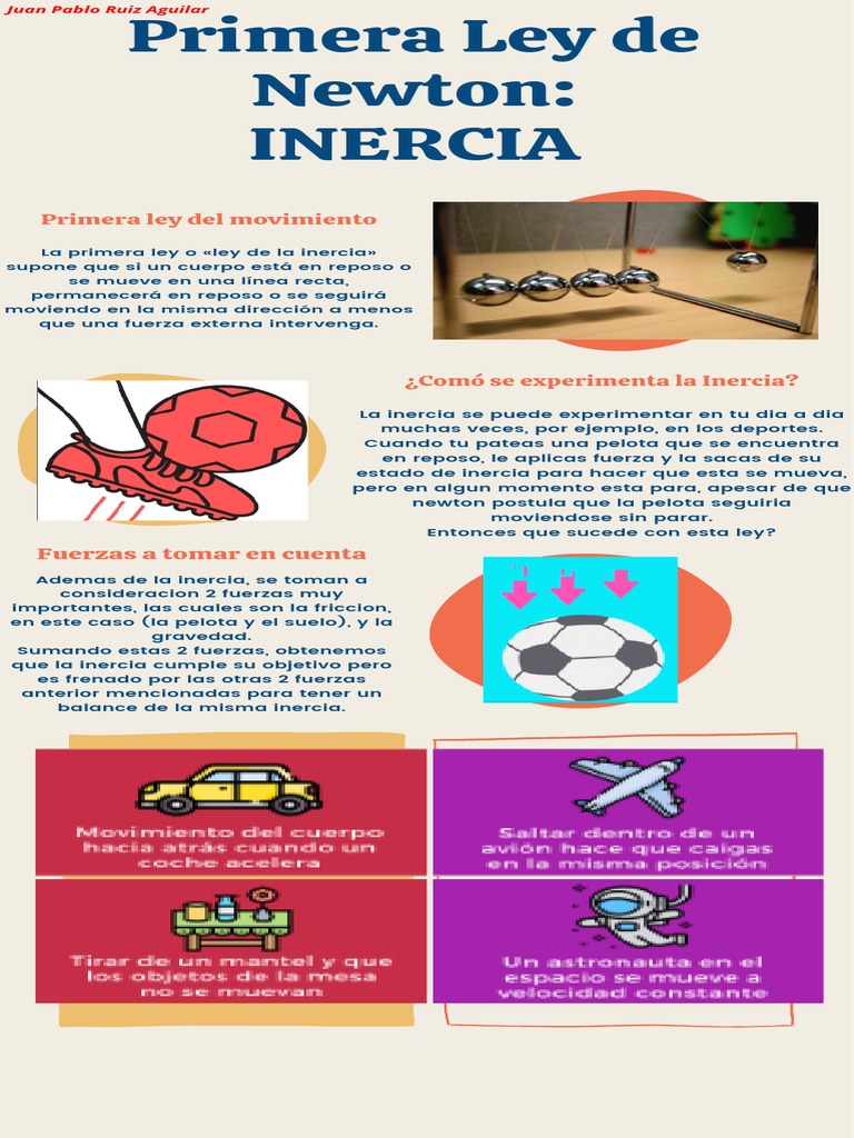 La Primera Ley de Newton INERCIA | PDF La Primera Ley de Newton INERCIA | PDF