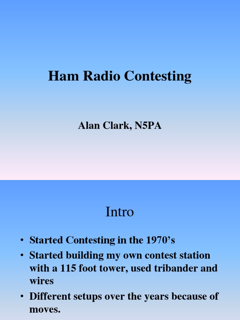Ham Radio Contesting 45 Minutes | PDF | Telecommunications Engineering ...