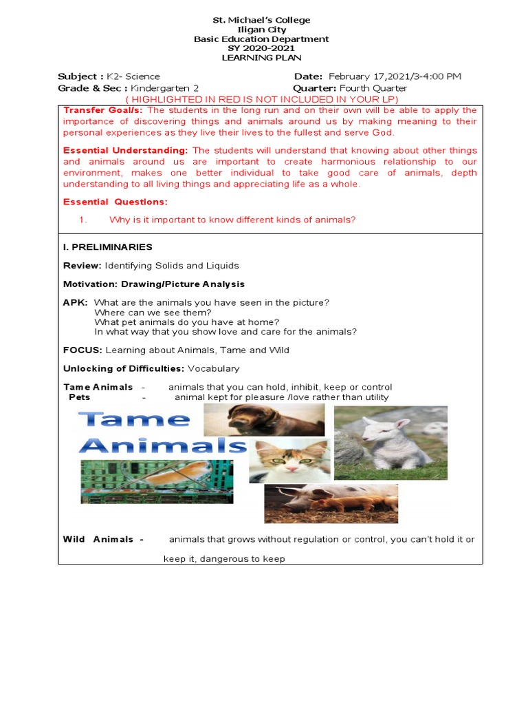 Fourth Demo LP Science k2 | PDF | Learning | Science