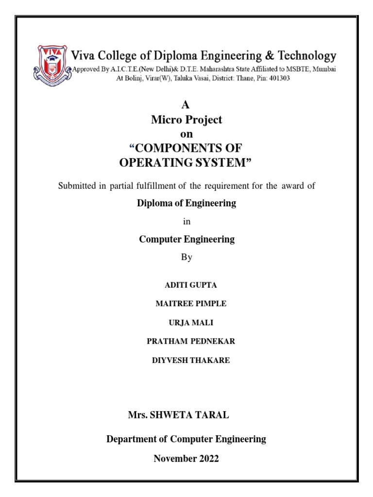 OSY Microproject 1 To 5 | PDF | Operating System | Computer Data Storage