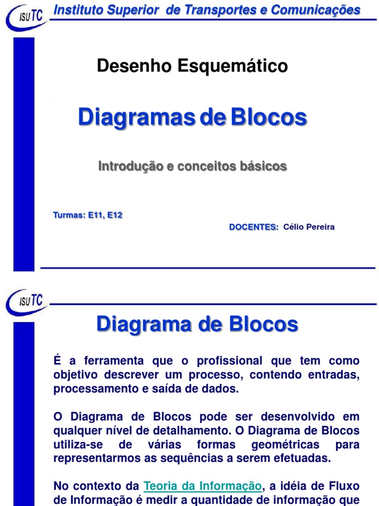 Cap 2 Diagramas de Blocos Funcionais - Aula 16 | PDF | Informação ...