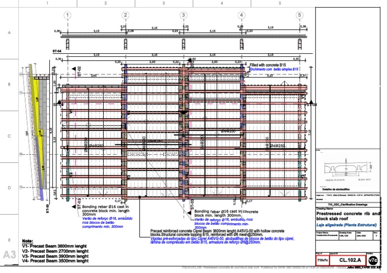 CL.102 NEW 01 R Prestressed Concrete Rib and Block | PDF | Concreto