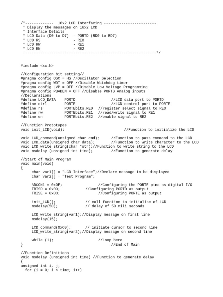 LCD | PDF | Electronic Engineering | Computer Science