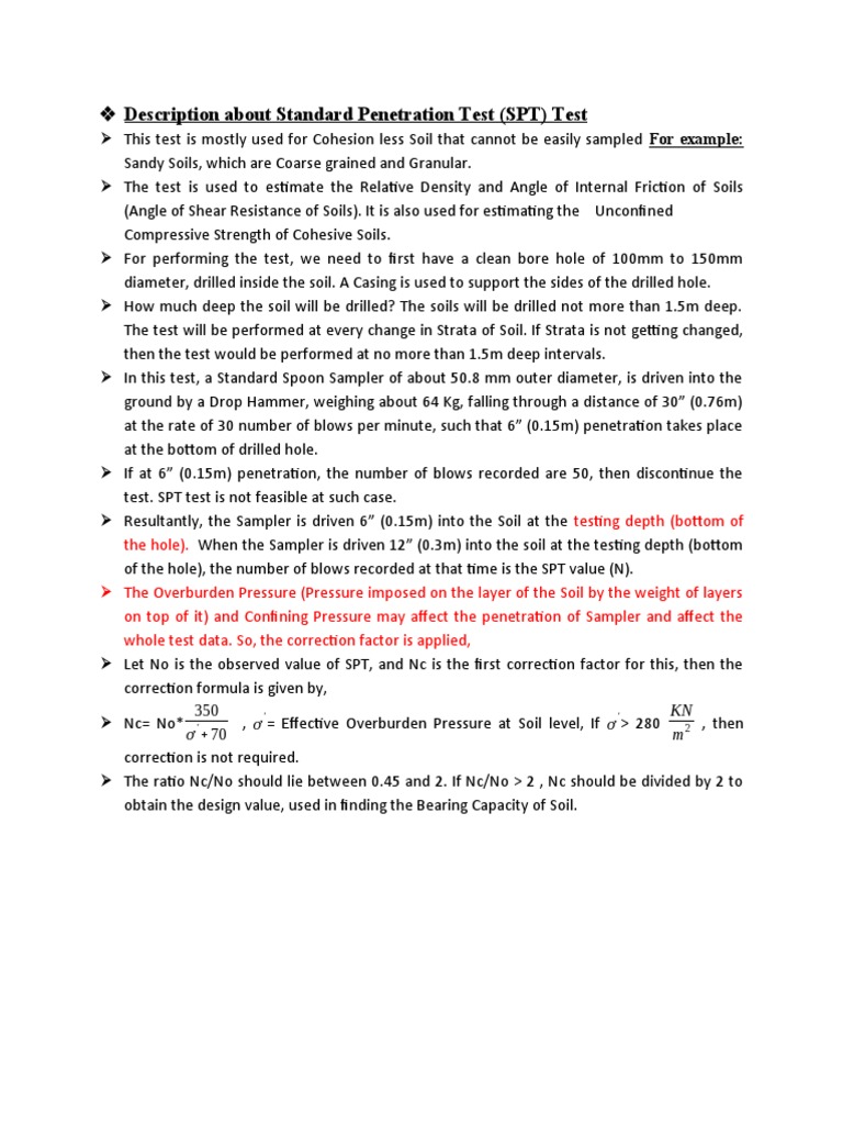 SPT and CPT Geotech Detailed | PDF | Mechanical Engineering | Applied ...