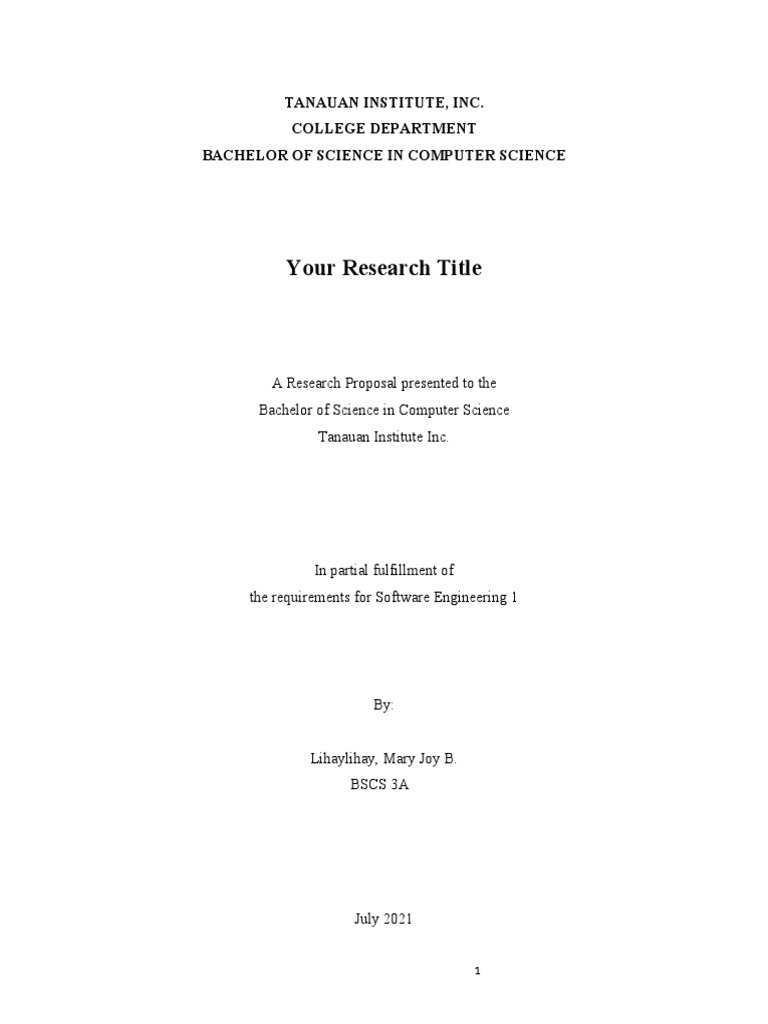 Thesis Format | PDF