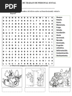 Sopa de Letras de Desastres Naturales - 20 | PDF