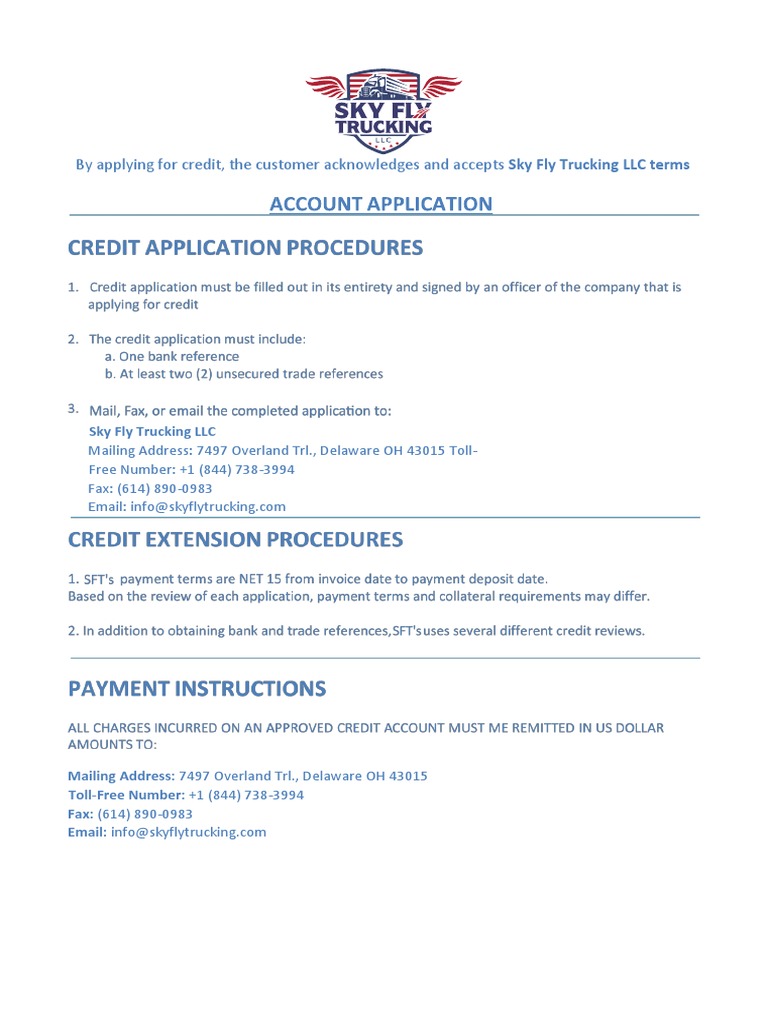 Credit Application | PDF | Credit Card | Debt