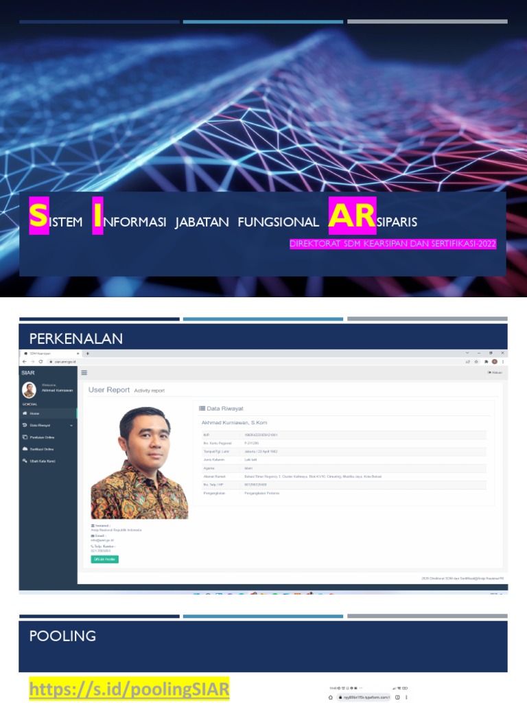 MATERI 3a SOSIALISASI DAN INTERNALISASI APLIKASI SIAR | PDF | Bisnis