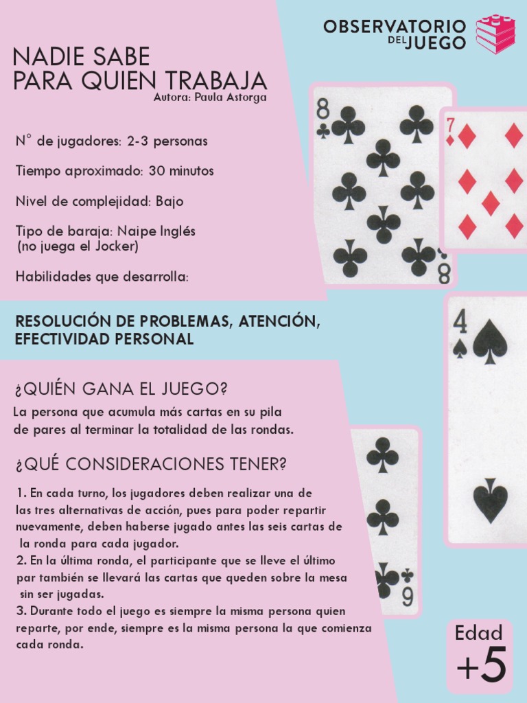 Nadie Sabe para Quien Trabaja | PDF | Juego de azar | Juegos de mesa