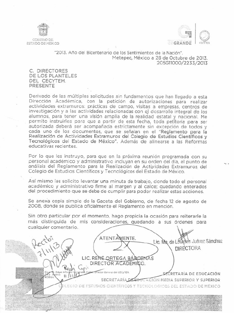 Reglamento Extramuros | PDF