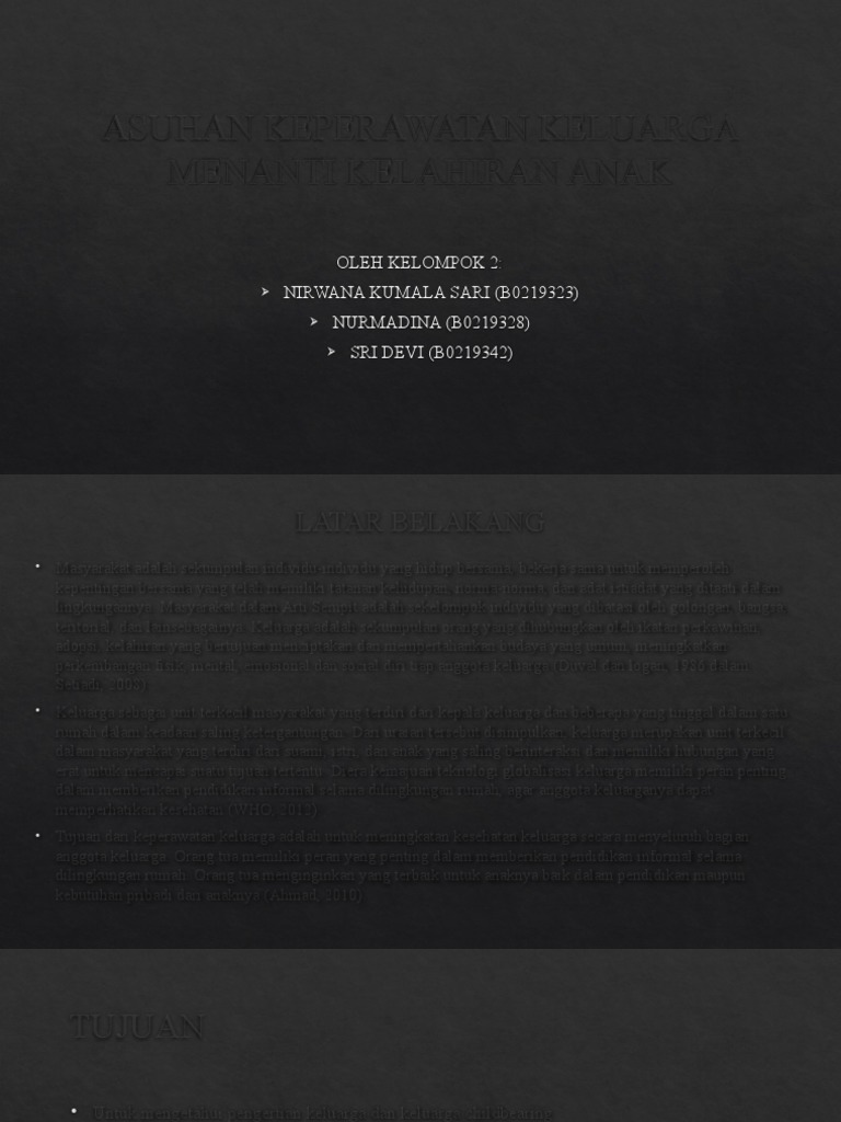 Askep Keluarga Menanti Kelahiran Anak | PDF