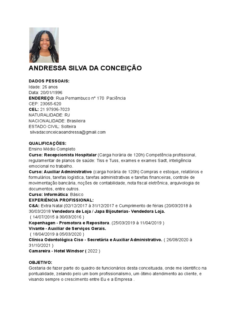 Currículo Andressa 2022 | PDF