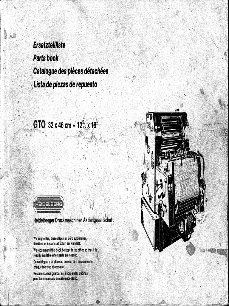 GTO 46 Spare Parts | PDF