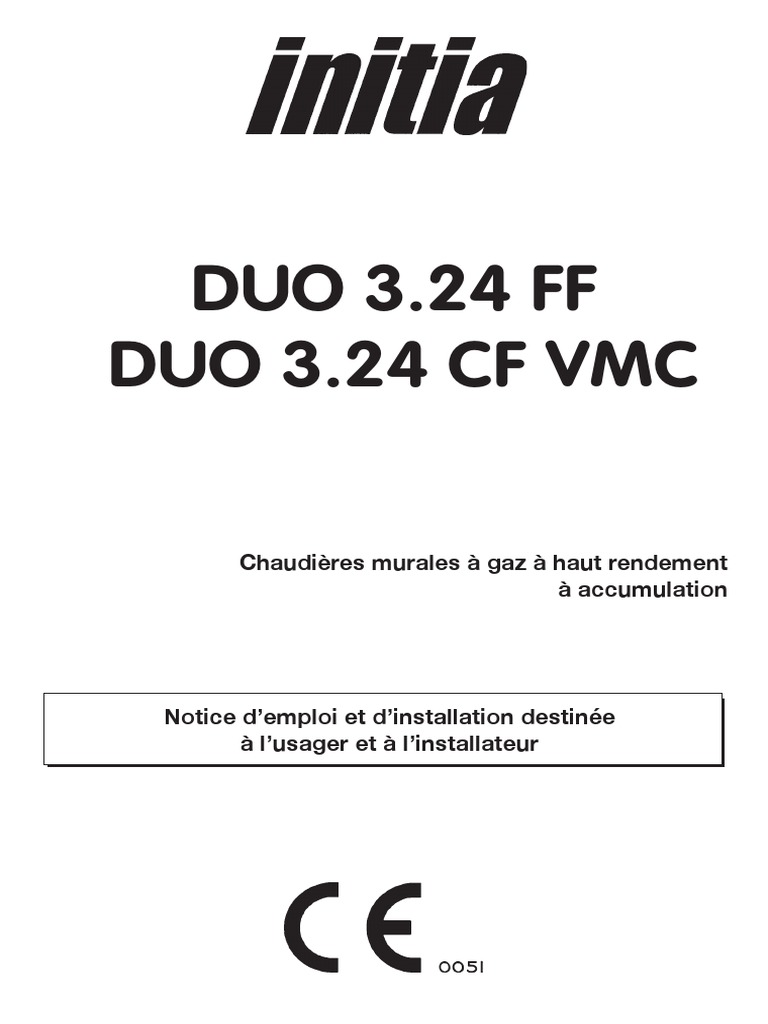 Notice Chaudière Initia Duo 3.24 FF | PDF