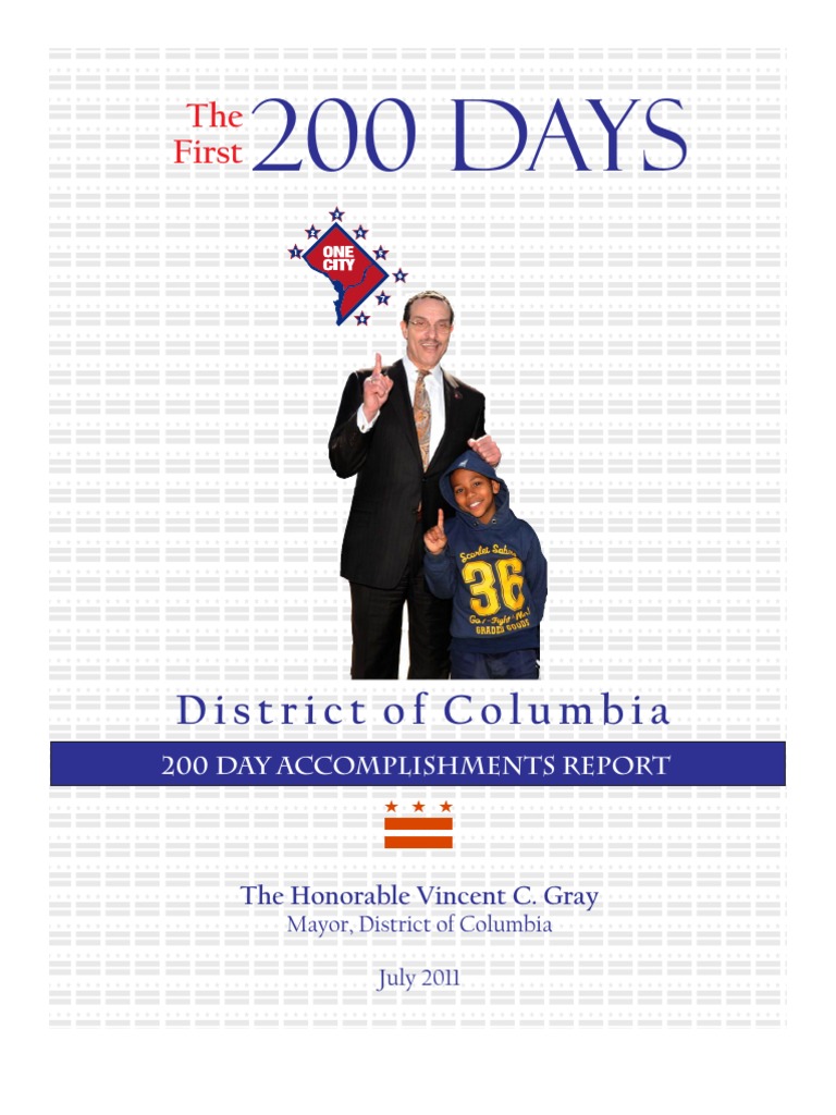 Mayor Gray - 1st 200 Days | PDF | Balanced Budget Amendment | Temporary ...