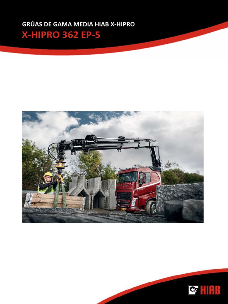 Ficha Tecnica Hiab 362 EP-5 | PDF | Grúa (máquina) | Engranaje