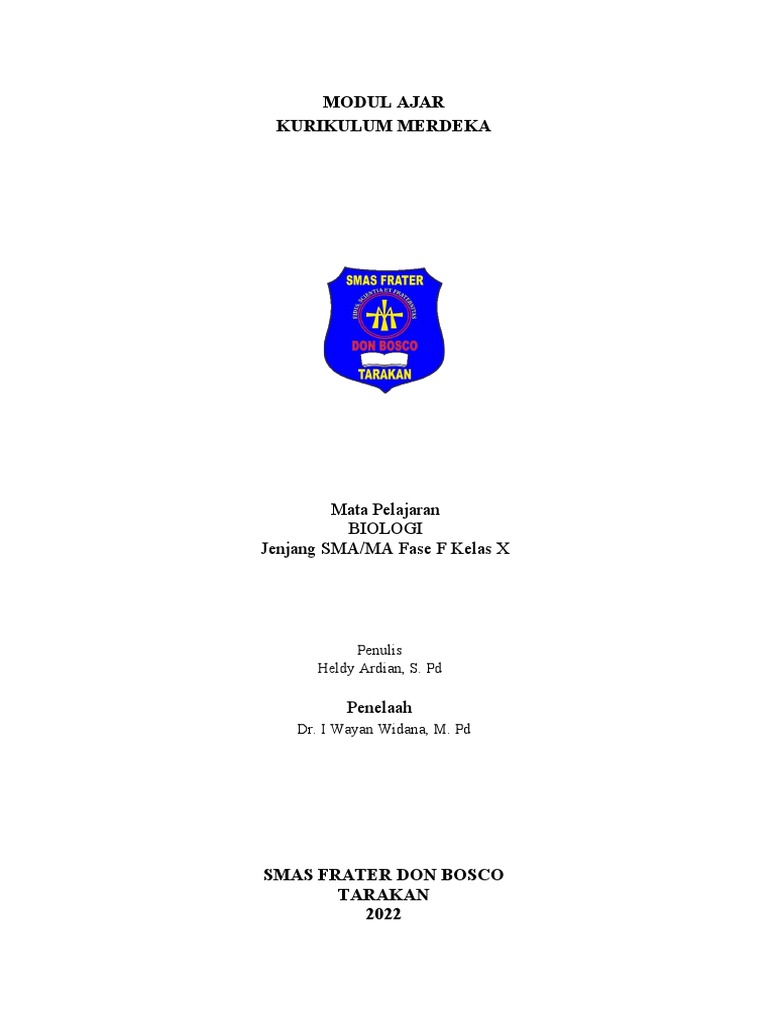 Modul Biologi Kelas X SMA | PDF | Karier & Perkembangan